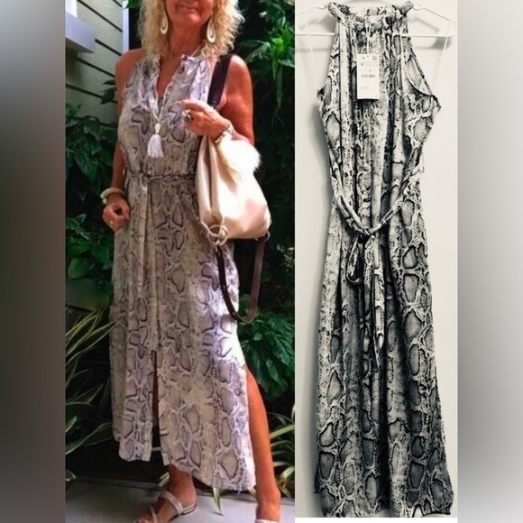 Zara | Dresses | Last Nwt Zara Snakeskin Print Dress | Poshmark